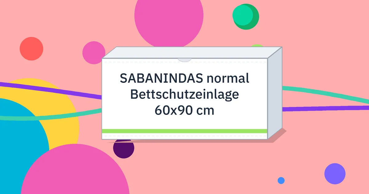 Symbolbild: Packung mit der Aufschrift SABANINDAS normal Bettschutzeinlage 60x90 cm (PZN 11132785) – Verfügbarkeit und Bezug in Apotheken in Frankfurt am Main