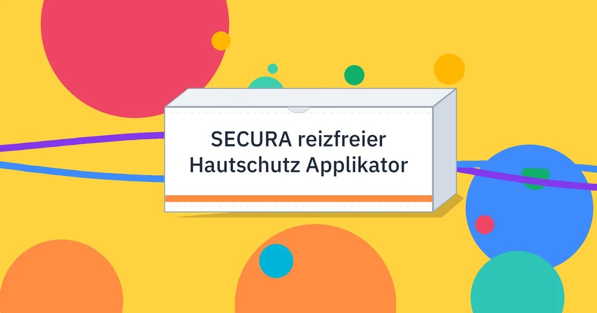 Symbolbild: Packung mit der Aufschrift SECURA reizfreier Hautschutz Applikator (PZN 09384864) – Verfügbarkeit und Bezug in Apotheken in Frankfurt am Main