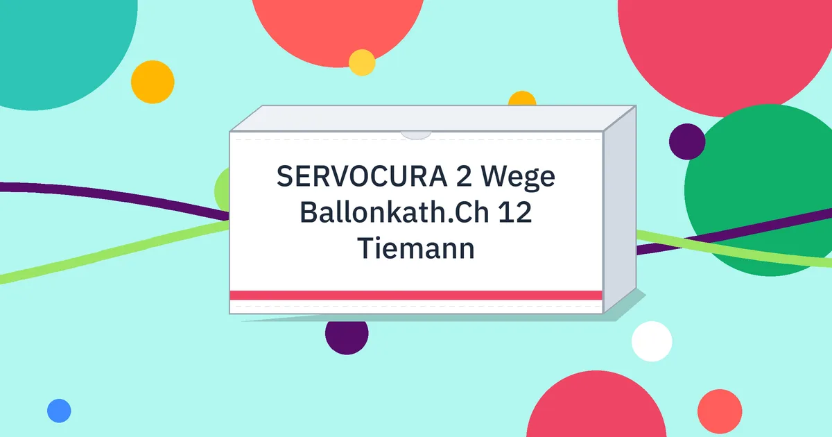 Symbolbild: Packung mit der Aufschrift SERVOCURA 2 Wege Ballonkath.Ch 12 Tiemann (PZN 05491422) – Verfügbarkeit und Bezug in Apotheken in Frankfurt am Main
