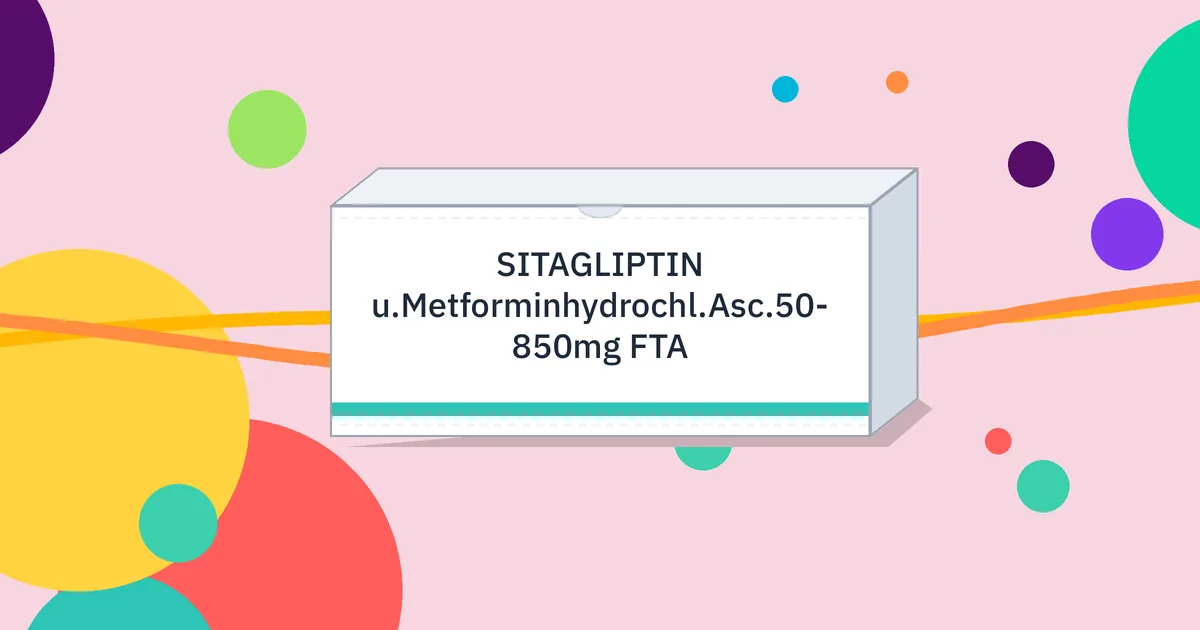 Symbolbild: Packung mit der Aufschrift SITAGLIPTIN u.Metforminhydrochl.Asc.50-850mg FTA (PZN 19184617) – Verfügbarkeit und Bezug in Apotheken in Frankfurt am Main