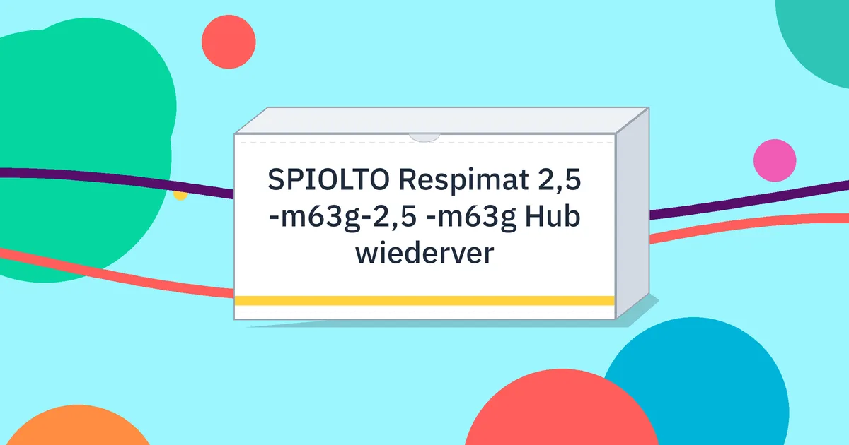 Symbolbild: Packung mit der Aufschrift SPIOLTO Respimat 2,5 -m63g-2,5 -m63g Hub wiederver (PZN 18081513) – Verfügbarkeit und Bezug in Apotheken in Frankfurt am Main