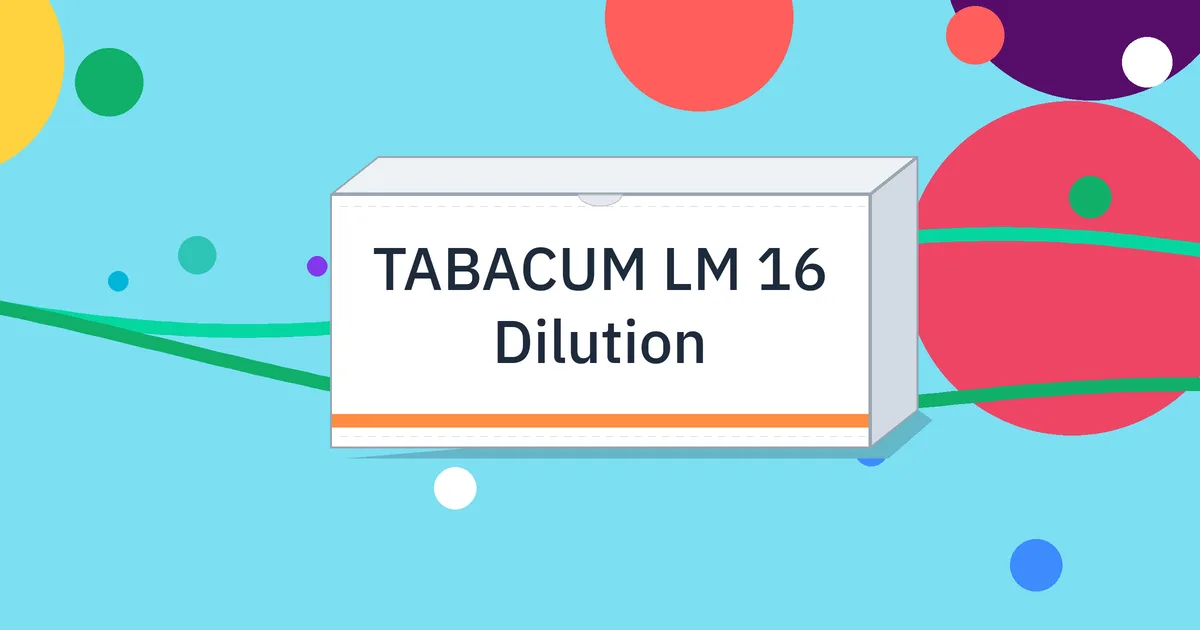 Symbolbild: Packung mit der Aufschrift TABACUM LM 16 Dilution (PZN 13212620) – Verfügbarkeit und Bezug in Apotheken in Frankfurt am Main
