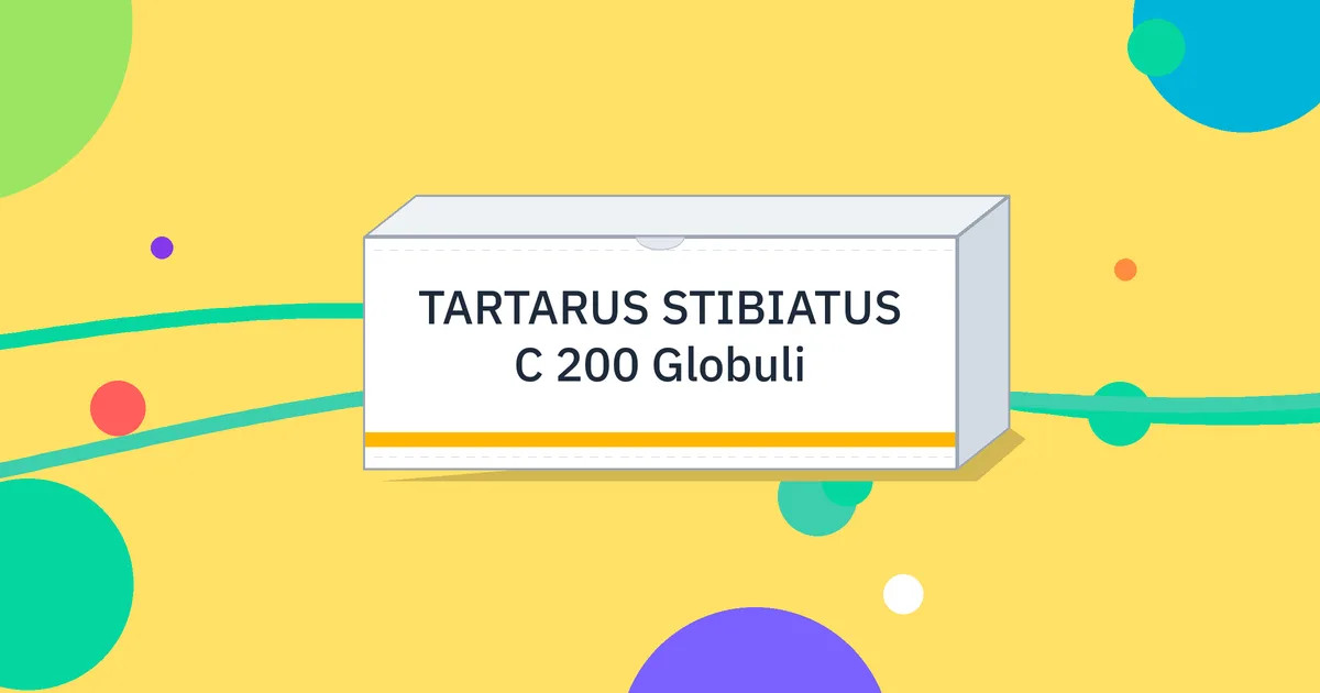 Symbolbild: Packung mit der Aufschrift TARTARUS STIBIATUS C 200 Globuli (PZN 04239896) – Verfügbarkeit und Bezug in Apotheken in Frankfurt am Main