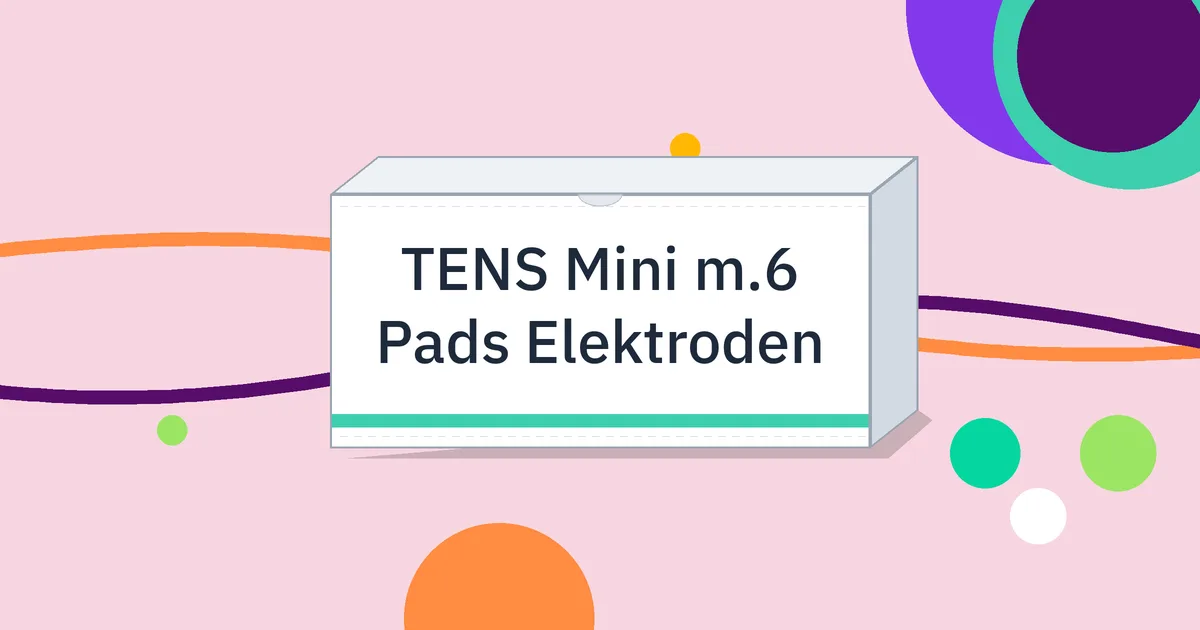 Symbolbild: Packung mit der Aufschrift TENS Mini m.6 Pads Elektroden (PZN 17314004) – Verfügbarkeit und Bezug in Apotheken in Frankfurt am Main