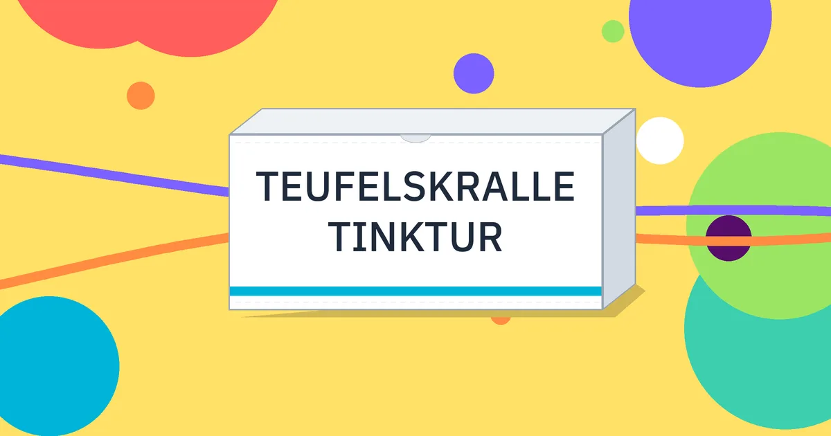 Symbolbild: Packung mit der Aufschrift TEUFELSKRALLE TINKTUR (PZN 17187250) – Verfügbarkeit und Bezug in Apotheken in Frankfurt am Main