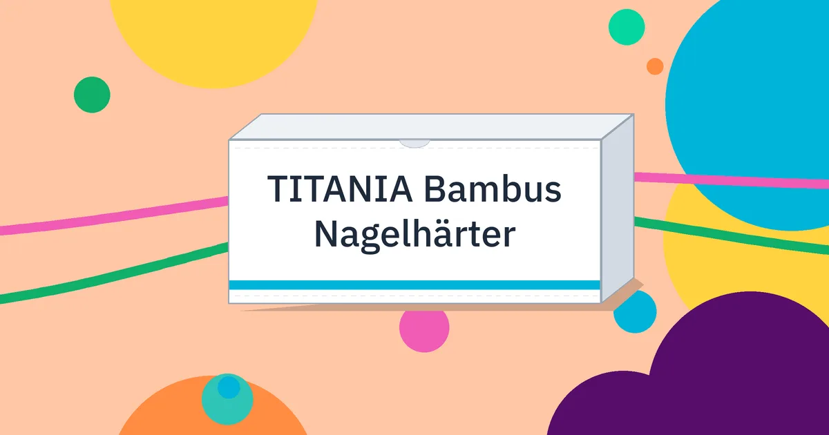 Symbolbild: Packung mit der Aufschrift TITANIA Bambus Nagelhärter (PZN 18905167) – Verfügbarkeit und Bezug in Apotheken in Frankfurt am Main
