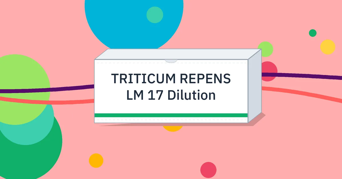 Symbolbild: Packung mit der Aufschrift TRITICUM REPENS LM 17 Dilution (PZN 13251689) – Verfügbarkeit und Bezug in Apotheken in Frankfurt am Main