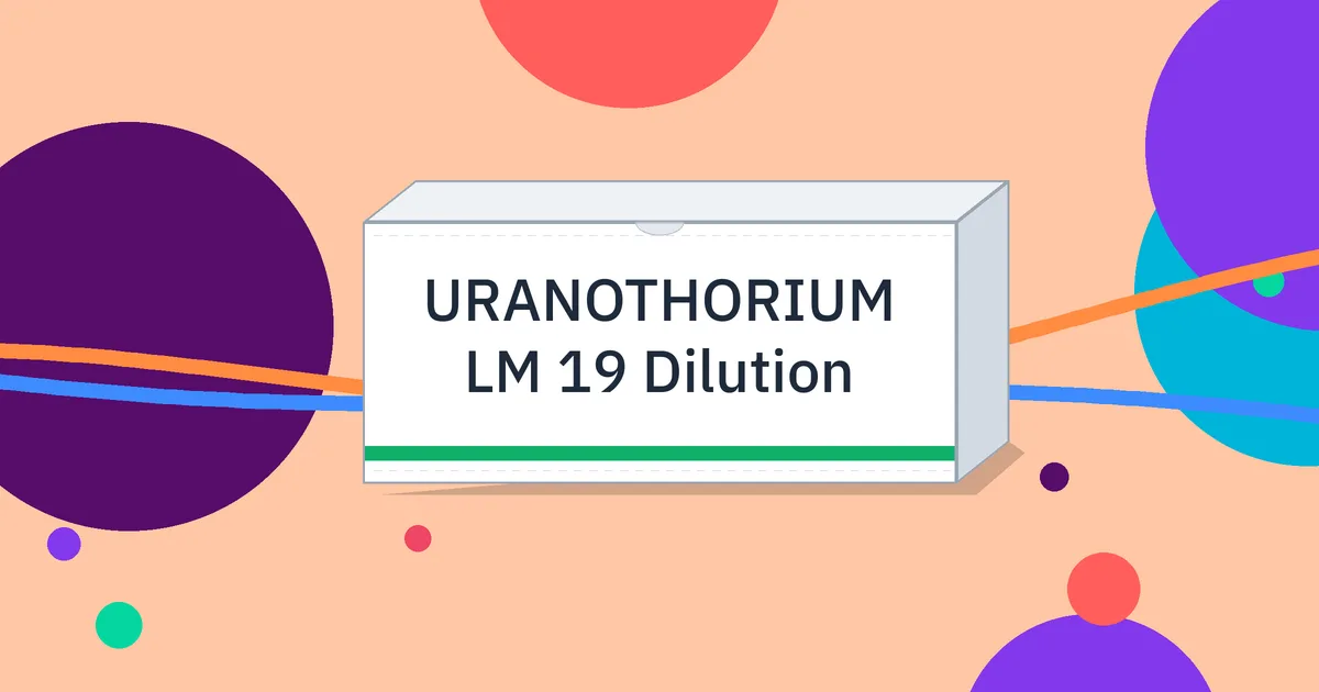 Symbolbild: Packung mit der Aufschrift URANOTHORIUM LM 19 Dilution (PZN 13256818) – Verfügbarkeit und Bezug in Apotheken in Frankfurt am Main