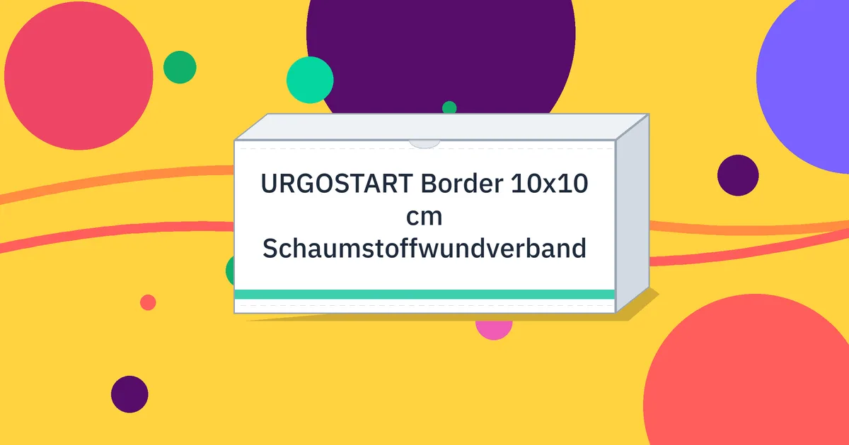 Symbolbild: Packung mit der Aufschrift URGOSTART Border 10x10 cm Schaumstoffwundverband (PZN 18730590) – Verfügbarkeit und Bezug in Apotheken in Frankfurt am Main