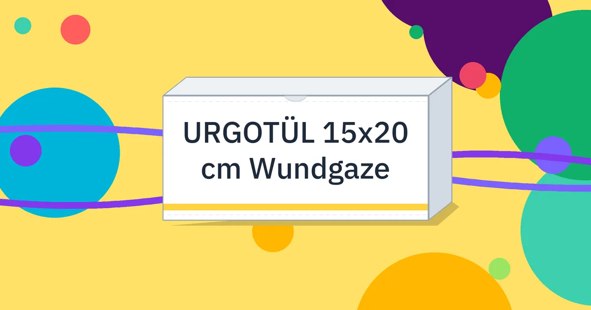 Symbolbild: Packung mit der Aufschrift URGOTÜL 15x20 cm Wundgaze (PZN 20608011) – Verfügbarkeit und Bezug in Apotheken in Frankfurt am Main
