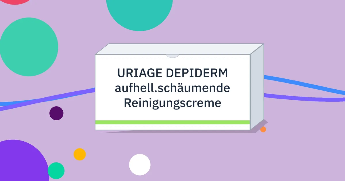 Symbolbild: Packung mit der Aufschrift URIAGE DEPIDERM aufhell.schäumende Reinigungscreme (PZN 18850590) – Verfügbarkeit und Bezug in Apotheken in Frankfurt am Main