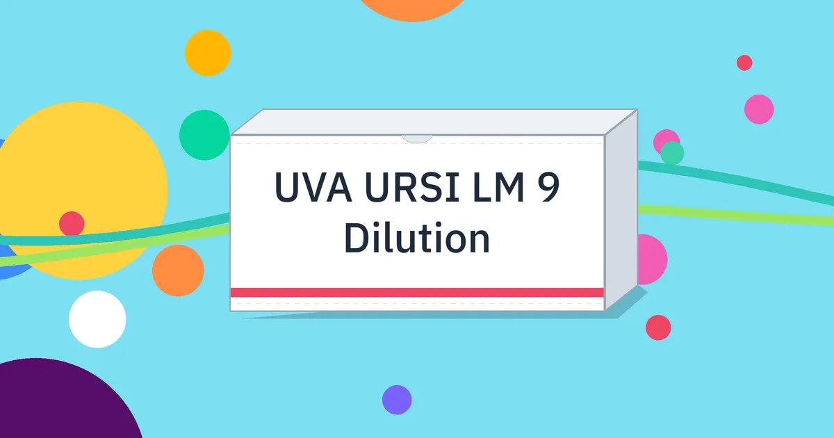 Symbolbild: Packung mit der Aufschrift UVA URSI LM 9 Dilution (PZN 13258987) – Verfügbarkeit und Bezug in Apotheken in Frankfurt am Main