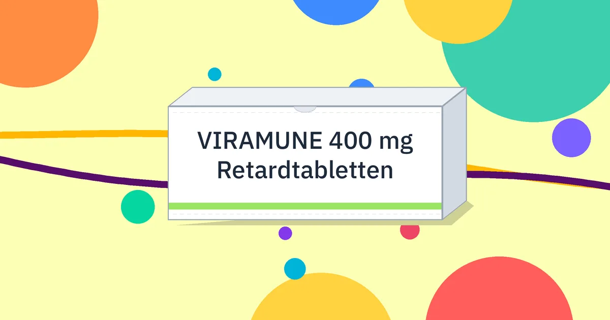 Symbolbild: Packung mit der Aufschrift VIRAMUNE 400 mg Retardtabletten (PZN 10203247) – Verfügbarkeit und Bezug in Apotheken in Frankfurt am Main