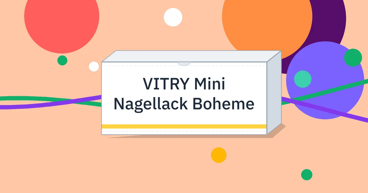 Symbolbild: Packung mit der Aufschrift VITRY Mini Nagellack Boheme (PZN 15323708) – Verfügbarkeit und Bezug in Apotheken in Frankfurt am Main