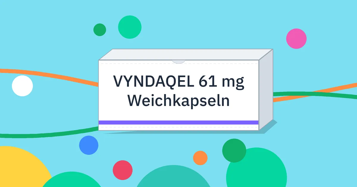 Symbolbild: Packung mit der Aufschrift VYNDAQEL 61 mg Weichkapseln (PZN 17585364) – Verfügbarkeit und Bezug in Apotheken in Frankfurt am Main