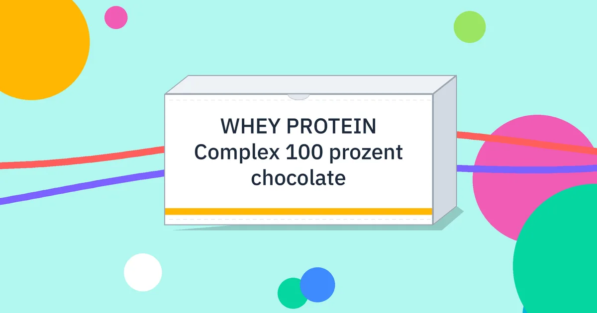 Symbolbild: Packung mit der Aufschrift WHEY PROTEIN Complex 100 prozent chocolate (PZN 17969455) – Verfügbarkeit und Bezug in Apotheken in Frankfurt am Main
