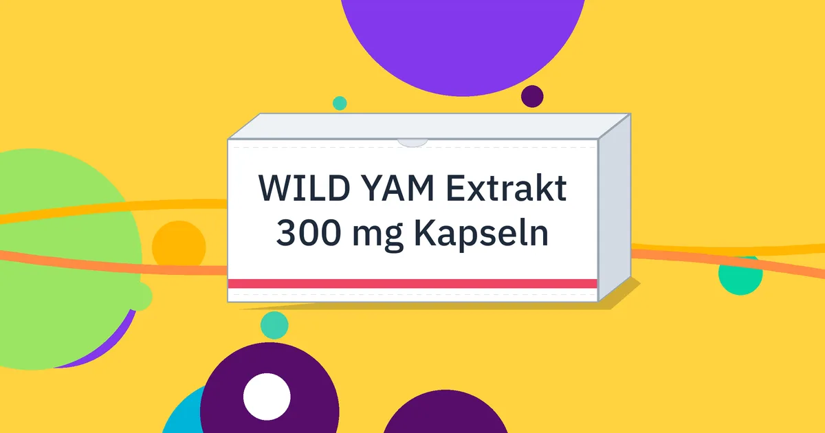 Symbolbild: Packung mit der Aufschrift WILD YAM Extrakt 300 mg Kapseln (PZN 12729893) – Verfügbarkeit und Bezug in Apotheken in Frankfurt am Main