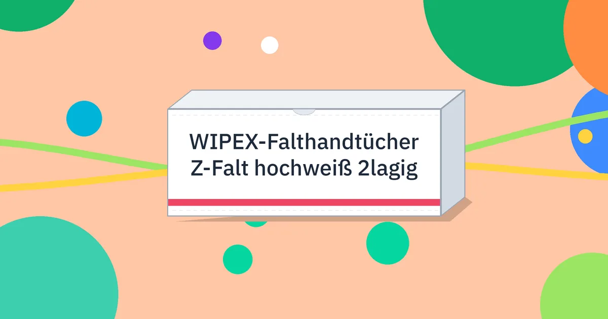 Symbolbild: Packung mit der Aufschrift WIPEX-Falthandtücher Z-Falt hochweiß 2lagig (PZN 14886504) – Verfügbarkeit und Bezug in Apotheken in Frankfurt am Main