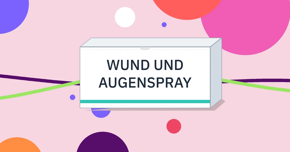 Symbolbild: Packung mit der Aufschrift WUND UND AUGENSPRAY (PZN 14130060) – Verfügbarkeit und Bezug in Apotheken in Frankfurt am Main