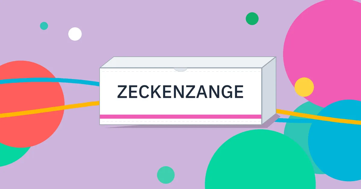 Symbolbild: Packung mit der Aufschrift ZECKENZANGE (PZN 03741375) – Verfügbarkeit und Bezug in Apotheken in Frankfurt am Main