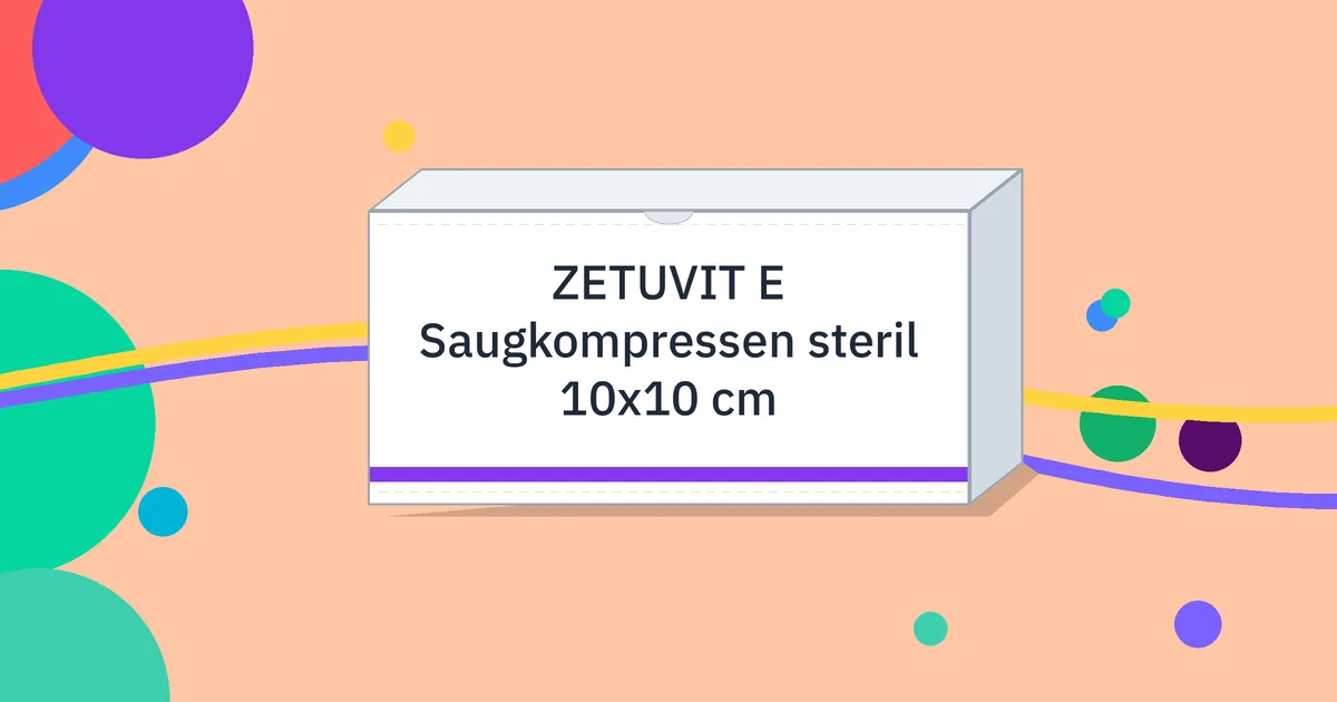 Symbolbild: Packung mit der Aufschrift ZETUVIT E Saugkompressen steril 10x10 cm (PZN 18713338) – Verfügbarkeit und Bezug in Apotheken in Frankfurt am Main