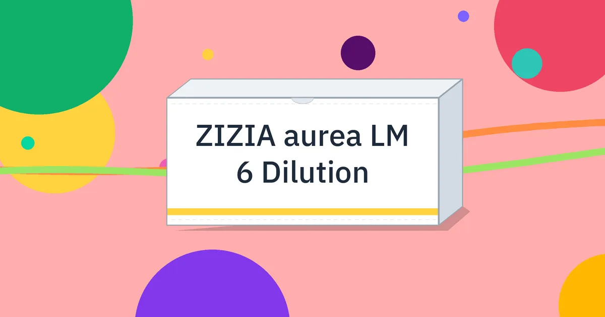 Symbolbild: Packung mit der Aufschrift ZIZIA aurea LM 6 Dilution (PZN 13303417) – Verfügbarkeit und Bezug in Apotheken in Frankfurt am Main