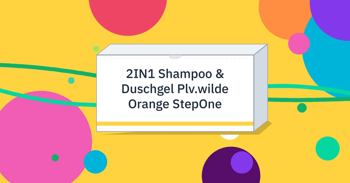 Symbolbild: Packung mit der Aufschrift 2IN1 Shampoo & Duschgel Plv.wilde Orange StepOne (PZN 17430762) – Verfügbarkeit und Bezug in Apotheken in Frankfurt am Main