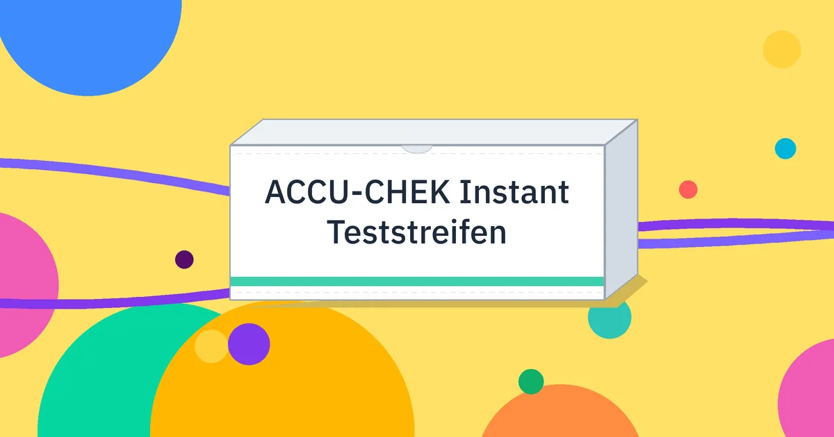 Symbolbild: Packung mit der Aufschrift ACCU-CHEK Instant Teststreifen (PZN 17425502) – Verfügbarkeit und Bezug in Apotheken in Frankfurt am Main