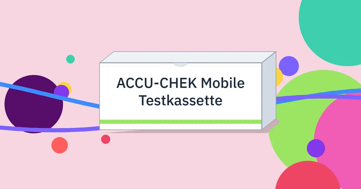 Symbolbild: Packung mit der Aufschrift ACCU-CHEK Mobile Testkassette (PZN 11257802) – Verfügbarkeit und Bezug in Apotheken in Frankfurt am Main