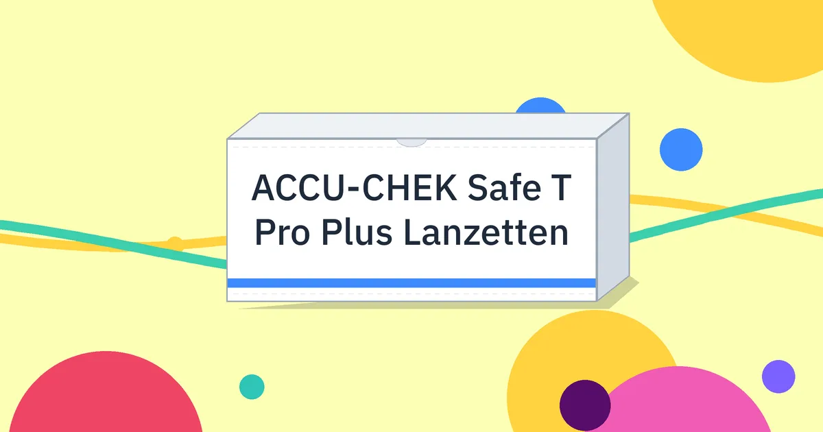 Symbolbild: Packung mit der Aufschrift ACCU-CHEK Safe T Pro Plus Lanzetten (PZN 20059320) – Verfügbarkeit und Bezug in Apotheken in Frankfurt am Main