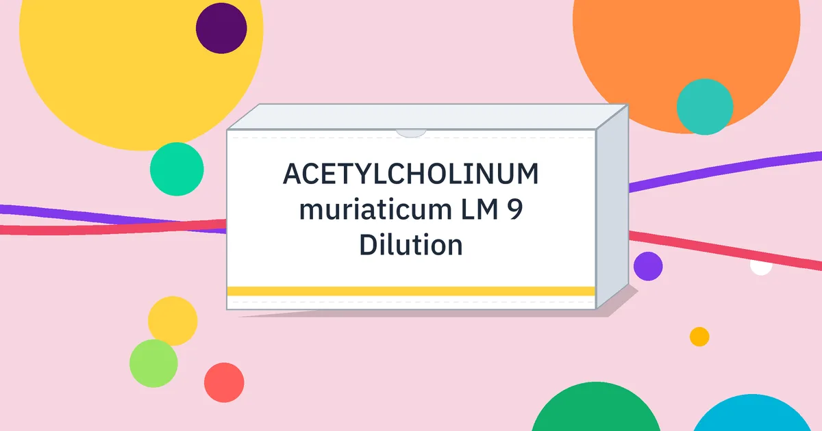 Symbolbild: Packung mit der Aufschrift ACETYLCHOLINUM muriaticum LM 9 Dilution (PZN 13265958) – Verfügbarkeit und Bezug in Apotheken in Frankfurt am Main