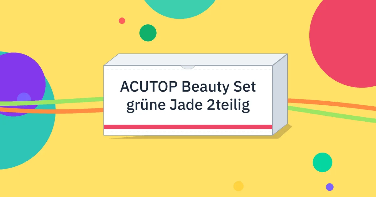 Symbolbild: Packung mit der Aufschrift ACUTOP Beauty Set grüne Jade 2teilig (PZN 18076104) – Verfügbarkeit und Bezug in Apotheken in Frankfurt am Main