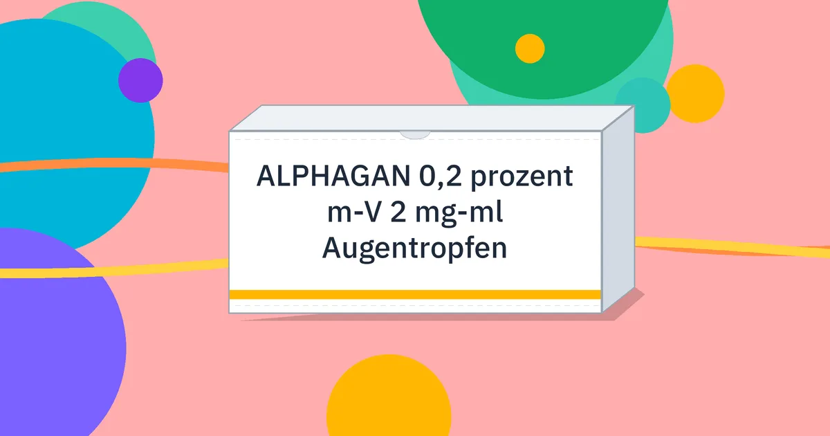 Symbolbild: Packung mit der Aufschrift ALPHAGAN 0,2 prozent m-V 2 mg-ml Augentropfen (PZN 02739838) – Verfügbarkeit und Bezug in Apotheken in Frankfurt am Main