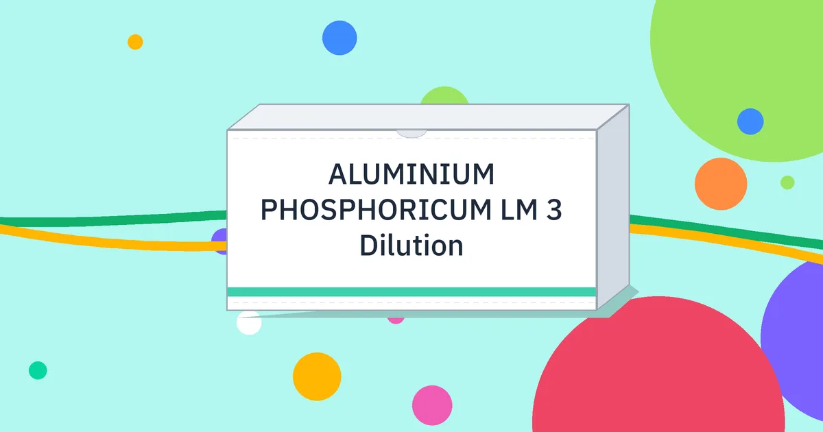 Symbolbild: Packung mit der Aufschrift ALUMINIUM PHOSPHORICUM LM 3 Dilution (PZN 13317052) – Verfügbarkeit und Bezug in Apotheken in Frankfurt am Main