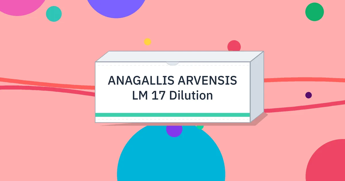 Symbolbild: Packung mit der Aufschrift ANAGALLIS ARVENSIS LM 17 Dilution (PZN 13327949) – Verfügbarkeit und Bezug in Apotheken in Frankfurt am Main