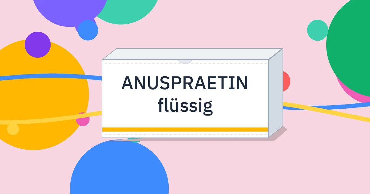 Symbolbild: Packung mit der Aufschrift ANUSPRAETIN flüssig (PZN 04153901) – Verfügbarkeit und Bezug in Apotheken in Frankfurt am Main