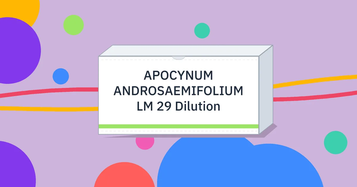 Symbolbild: Packung mit der Aufschrift APOCYNUM ANDROSAEMIFOLIUM LM 29 Dilution (PZN 13380636) – Verfügbarkeit und Bezug in Apotheken in Frankfurt am Main