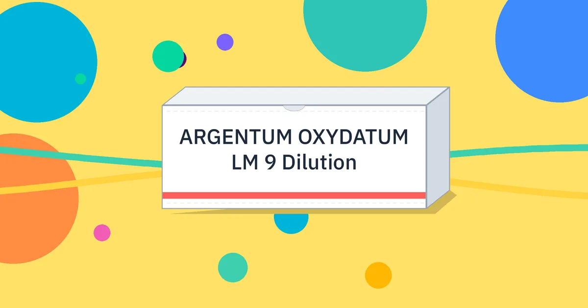 Symbolbild: Packung mit der Aufschrift ARGENTUM OXYDATUM LM 9 Dilution (PZN 12769059) – Verfügbarkeit und Bezug in Apotheken in Frankfurt am Main
