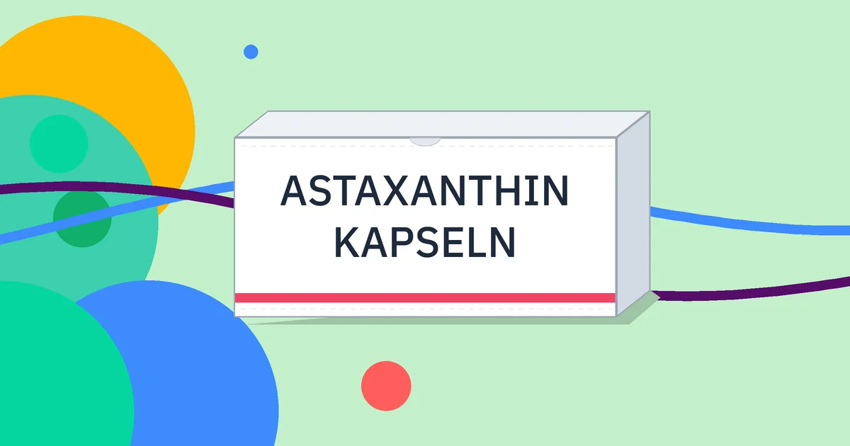 Symbolbild: Packung mit der Aufschrift ASTAXANTHIN KAPSELN (PZN 17868435) – Verfügbarkeit und Bezug in Apotheken in Frankfurt am Main