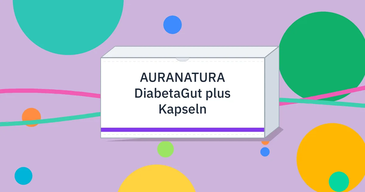 Symbolbild: Packung mit der Aufschrift AURANATURA DiabetaGut plus Kapseln (PZN 19147898) – Verfügbarkeit und Bezug in Apotheken in Frankfurt am Main