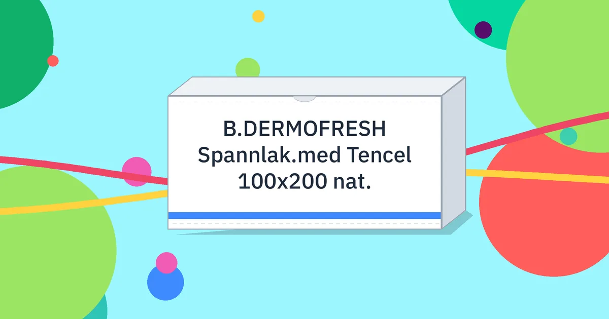 Symbolbild: Packung mit der Aufschrift B.DERMOFRESH Spannlak.med Tencel 100x200 nat. (PZN 09244838) – Verfügbarkeit und Bezug in Apotheken in Frankfurt am Main