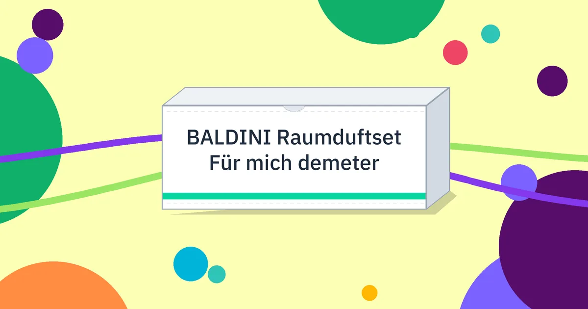 Symbolbild: Packung mit der Aufschrift BALDINI Raumduftset Für mich demeter (PZN 18110775) – Verfügbarkeit und Bezug in Apotheken in Frankfurt am Main