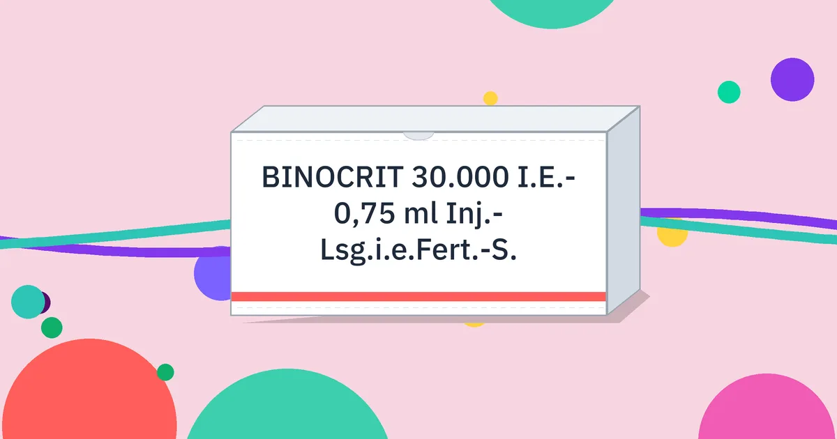 Symbolbild: Packung mit der Aufschrift BINOCRIT 30.000 I.E.-0,75 ml Inj.-Lsg.i.e.Fert.-S. (PZN 18186614) – Verfügbarkeit und Bezug in Apotheken in Frankfurt am Main