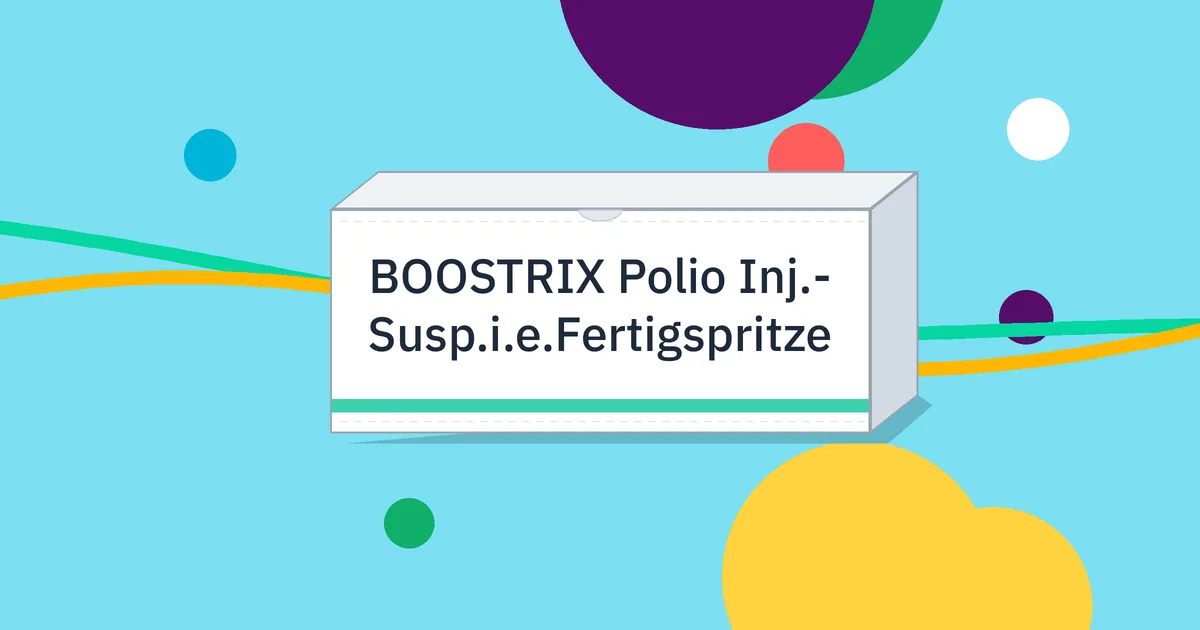 Symbolbild: Packung mit der Aufschrift BOOSTRIX Polio Inj.-Susp.i.e.Fertigspritze (PZN 17371893) – Verfügbarkeit und Bezug in Apotheken in Frankfurt am Main