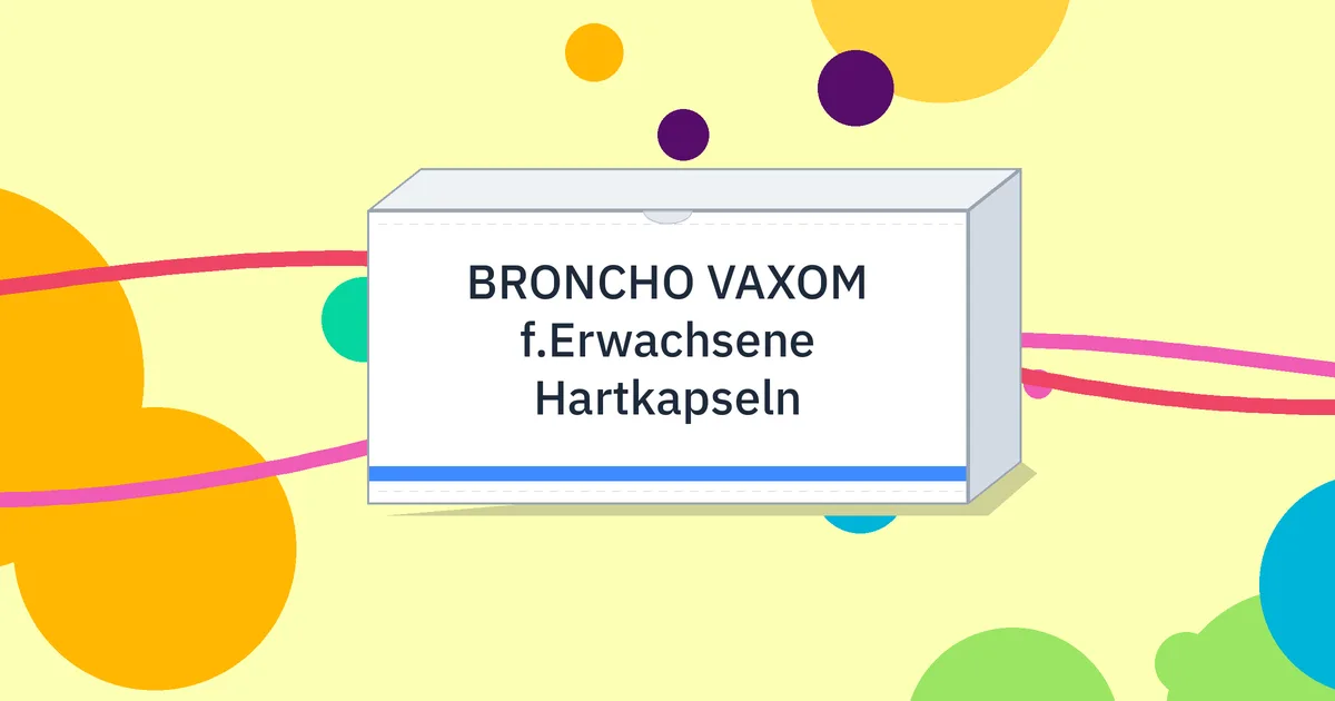 Symbolbild: Packung mit der Aufschrift BRONCHO VAXOM f.Erwachsene Hartkapseln (PZN 02702746) – Verfügbarkeit und Bezug in Apotheken in Frankfurt am Main