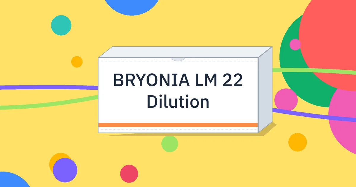 Symbolbild: Packung mit der Aufschrift BRYONIA LM 22 Dilution (PZN 12797096) – Verfügbarkeit und Bezug in Apotheken in Frankfurt am Main