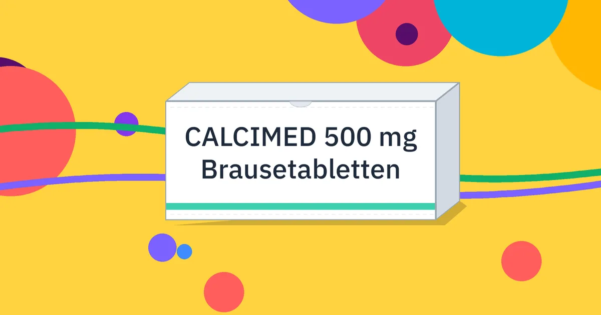 Symbolbild: Packung mit der Aufschrift CALCIMED 500 mg Brausetabletten (PZN 09750151) – Verfügbarkeit und Bezug in Apotheken in Frankfurt am Main