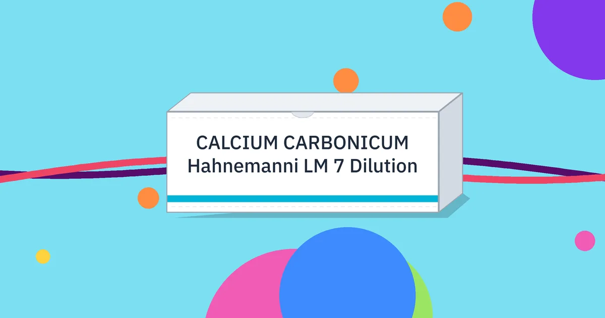 Symbolbild: Packung mit der Aufschrift CALCIUM CARBONICUM Hahnemanni LM 7 Dilution (PZN 12803425) – Verfügbarkeit und Bezug in Apotheken in Frankfurt am Main
