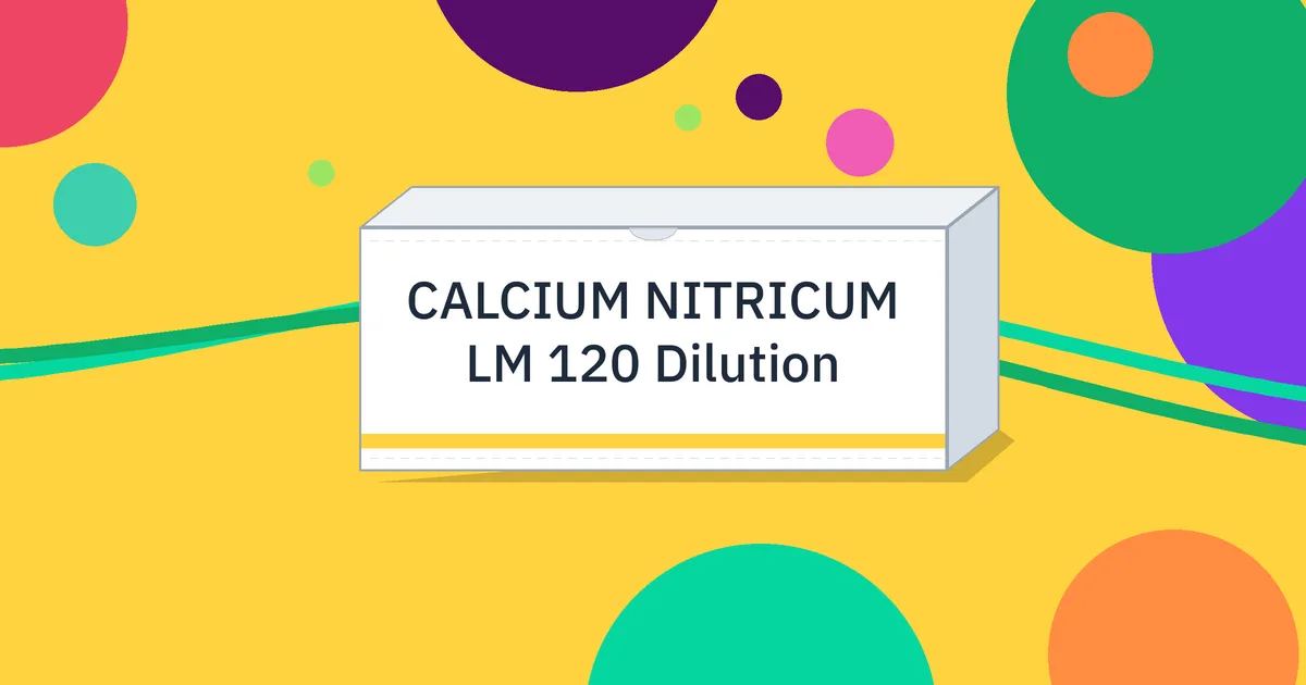Symbolbild: Packung mit der Aufschrift CALCIUM NITRICUM LM 120 Dilution (PZN 13410082) – Verfügbarkeit und Bezug in Apotheken in Frankfurt am Main