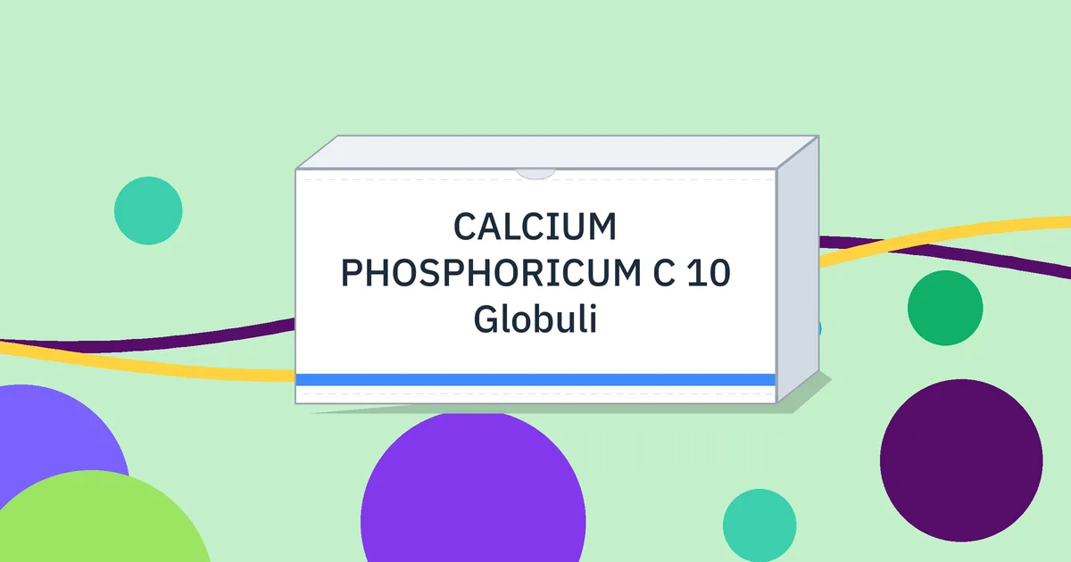 Symbolbild: Packung mit der Aufschrift CALCIUM PHOSPHORICUM C 10 Globuli (PZN 04992091) – Verfügbarkeit und Bezug in Apotheken in Frankfurt am Main